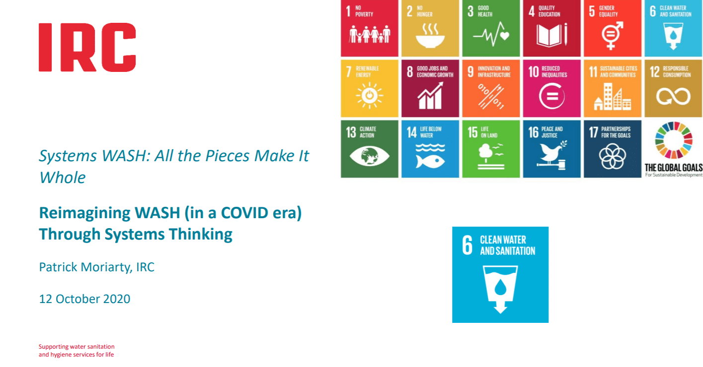 Keynote presentation and recording on "Reimagining WASH in a COVID era ...
